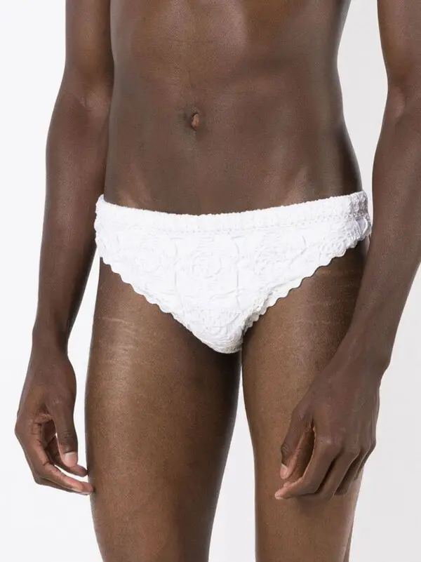 AMIR SLAMA Crochet-knit Trunks