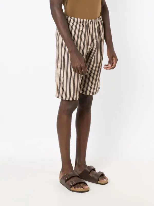 AMIR SLAMA Striped Elasticated-waist Shorts