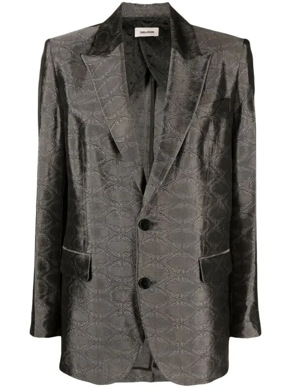 Zadig&Voltaire Vegy Jacquard Blazer - Silver