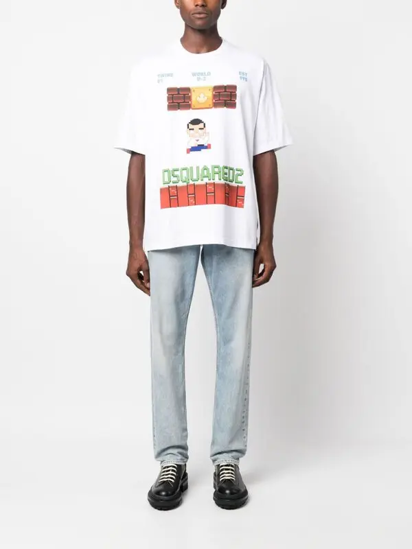 Dsquared2 Logo-print Cotton T-shirt - White
