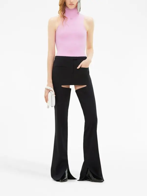 COURREGES Chaps Flared Tailored Trousers