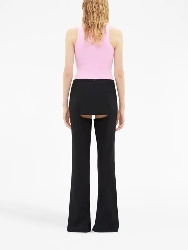 COURREGES Chaps Flared Tailored Trousers
