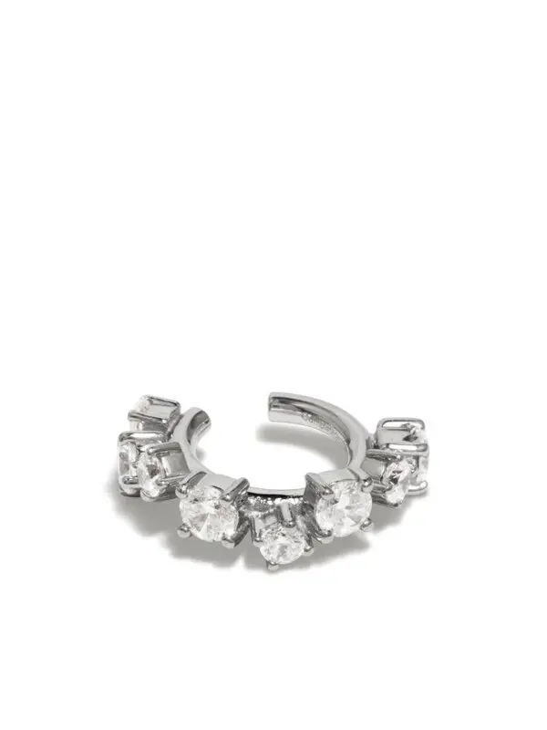 Completedworks Z25 Zirconia-embellished Ear Cuff - Silver