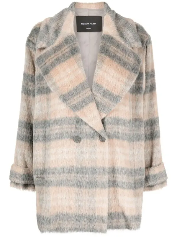 Fabiana Filippi Double-breasted Alpaca Wool Coat