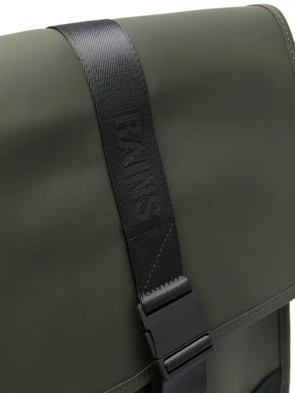 Rains Trails Logo-debossed Backpack - Green