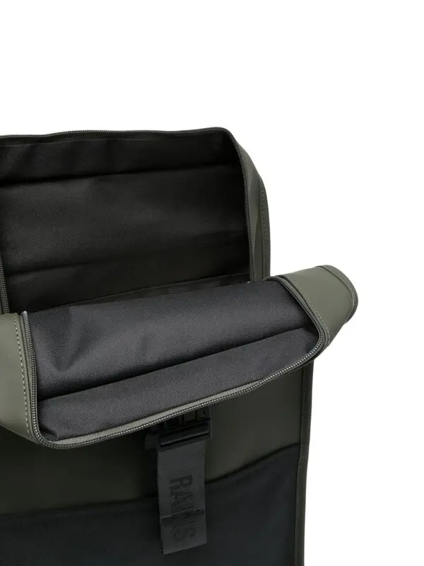 Rains Trails Logo-debossed Backpack - Green