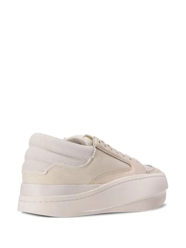 Y3 Lux B-ball Leather Sneakers - White