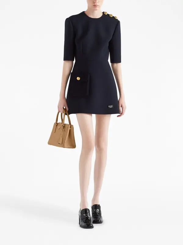 Prada Natté Mini Dress - Blue