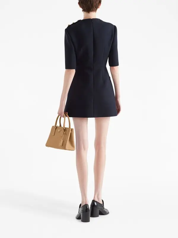 Prada Natté Mini Dress - Blue