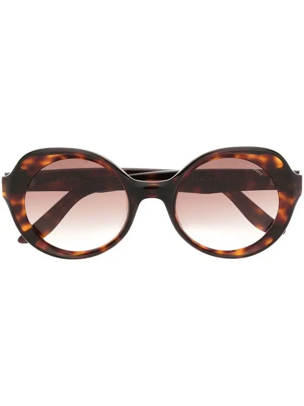 LAPIMA Round Frame Sunglasses - Brown
