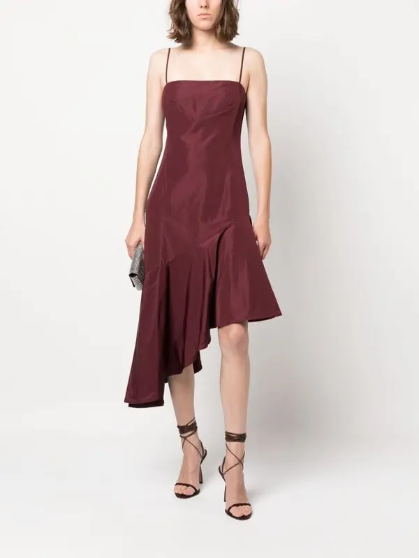 ralph lauren asymmetrical dress Lauren Ralph Lauren Stretch Jersey Asymmetrical Neck Long Sleeve Cutout  Column Gown
