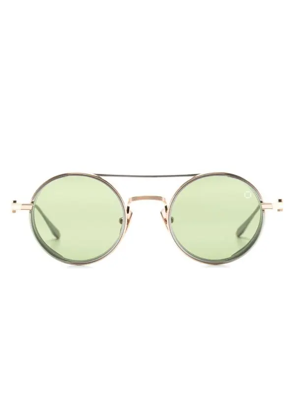 AKONI Round-frame Sunglasses - Silver