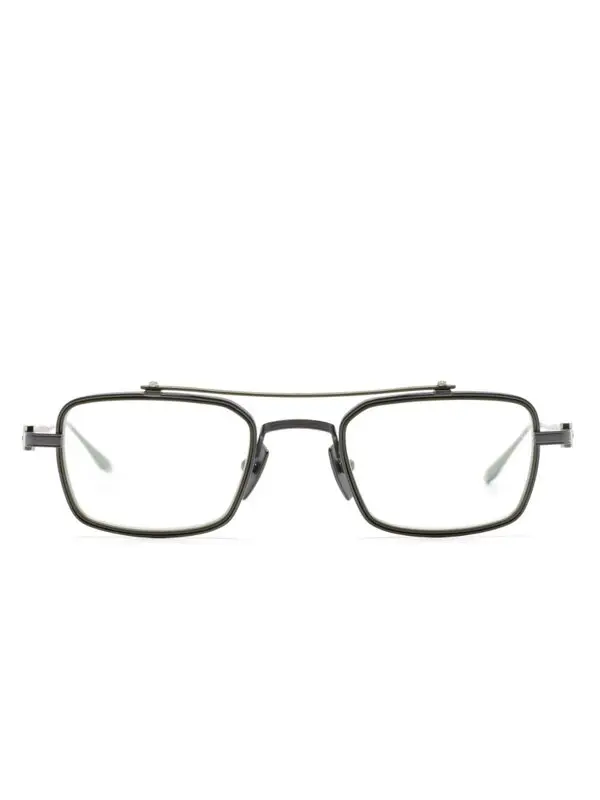 AKONI Square-frame Glasses - Black