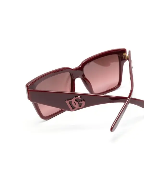 Dolce & Gabbana Logo-plaque Rectangle-frame Sunglasses