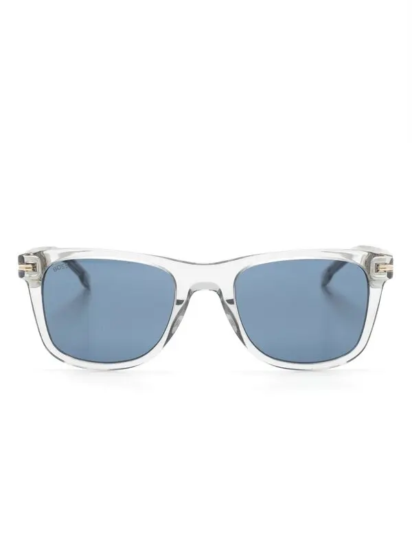 BOSS Square-frame Tinted Sunglasses - Grey