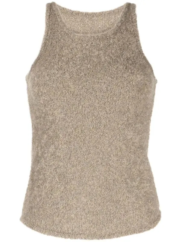 LOW CLASSIC Sleeveless Knitted Top - Green