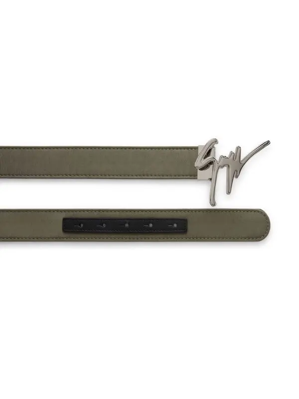 GIUSEPPE ZANOTTI Logo-lettering Belt - Brown