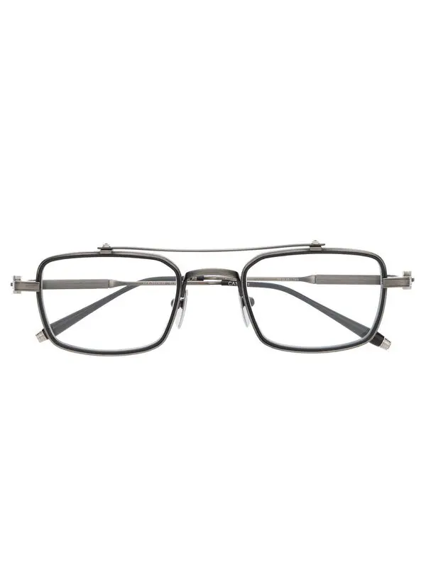 AKONI Rectangle Frame Eyeglasses - Grey