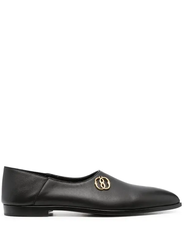 Bally Pointed-toe Leather Loafers