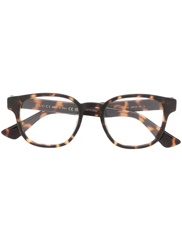 Gucci Round Frame Glasses - Brown