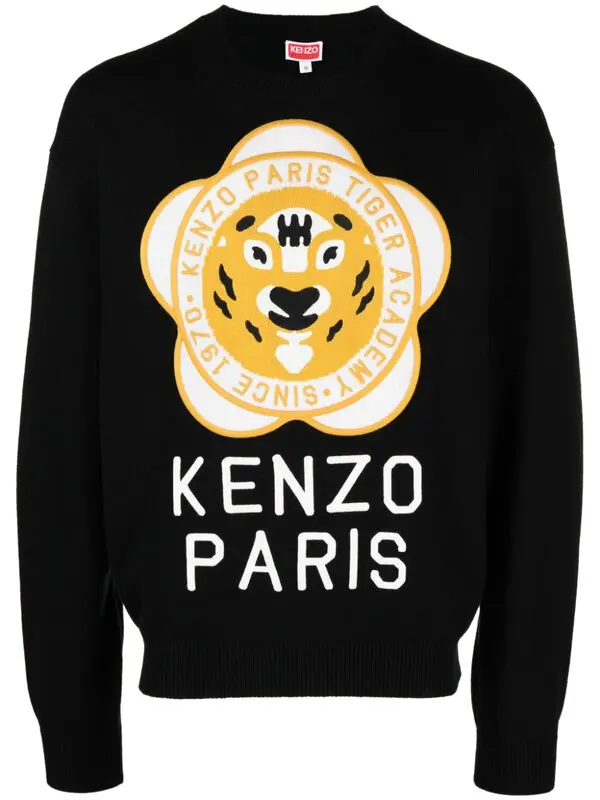 Kenzo Logo-patch Jumper - Black