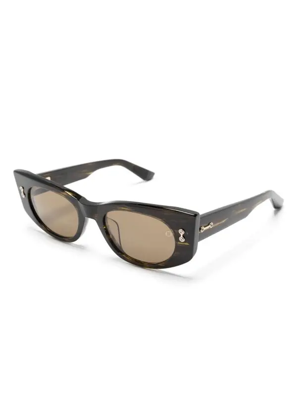 AKONI Aquila Oval-frame Sunglasses