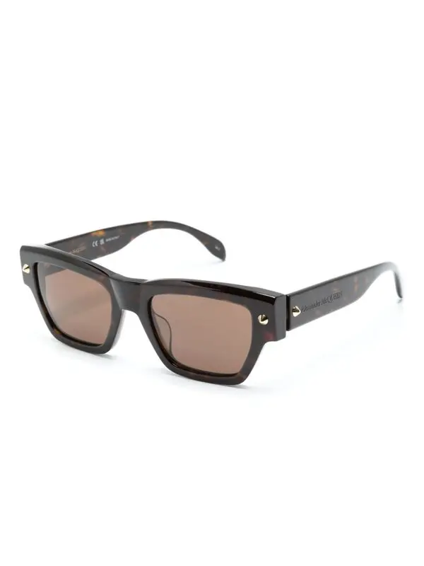 Alexander McQueen Rivet-detail Square-frame Sunglasses