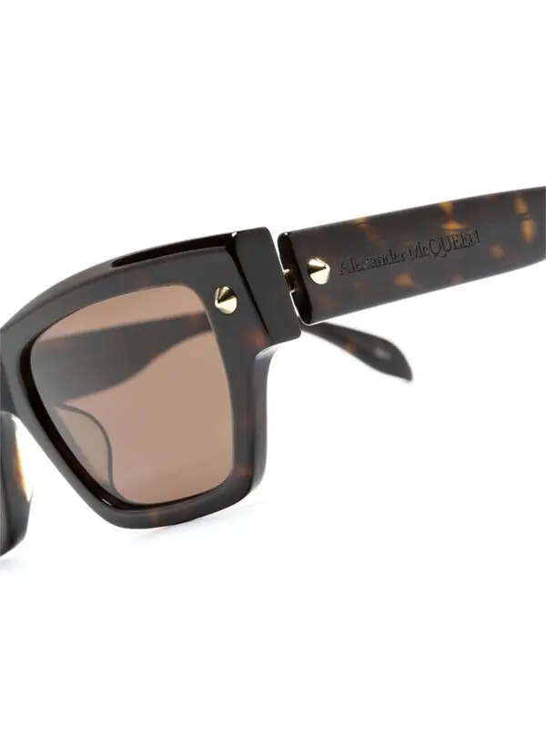 Alexander McQueen Rivet-detail Square-frame Sunglasses