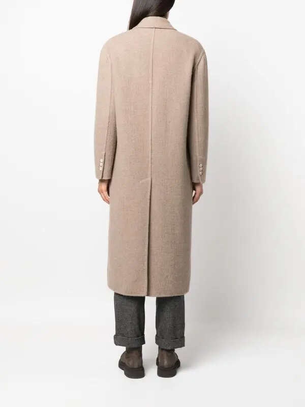 Brunello Cucinelli Double-breasted Cashmere Coat - Neutrals