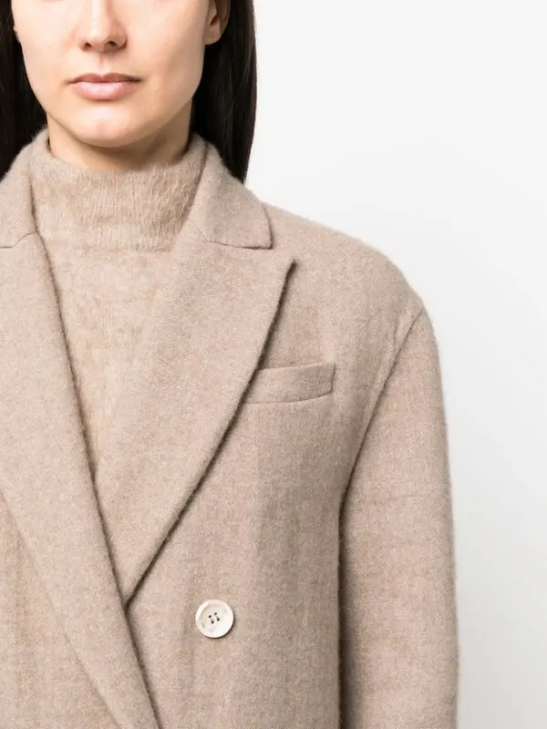 Brunello Cucinelli Double-breasted Cashmere Coat - Neutrals