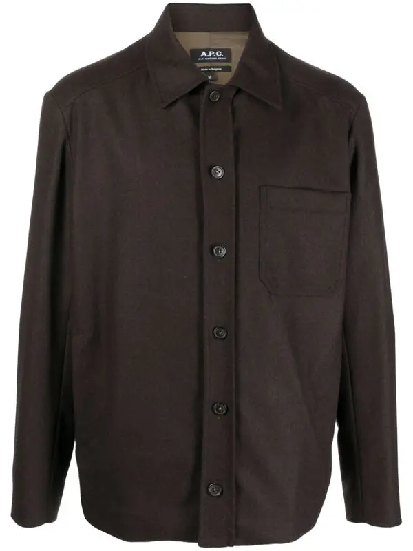 A.p.c. Button-up Wool-blend Jacket