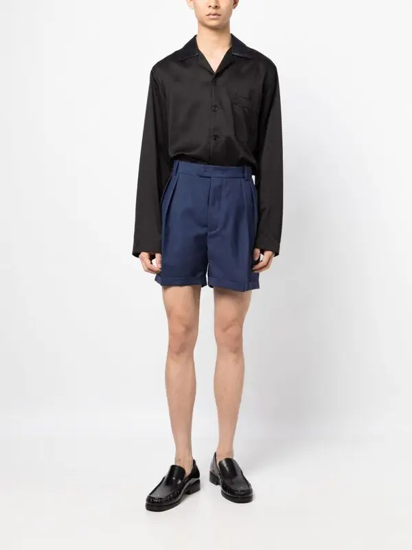 Bally Pleated Twill Tailored Shorts