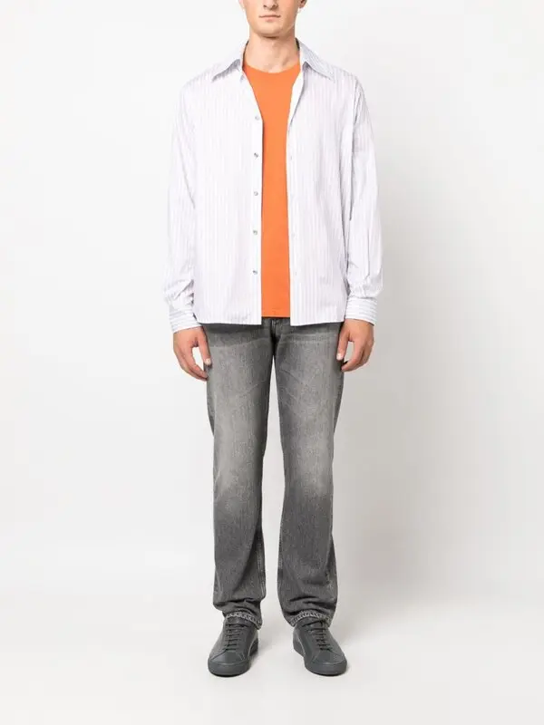 SUNFLOWER Please Striped Cotton Shirt