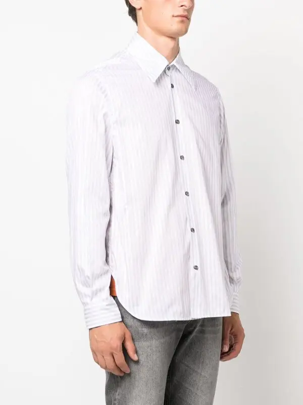 SUNFLOWER Please Striped Cotton Shirt