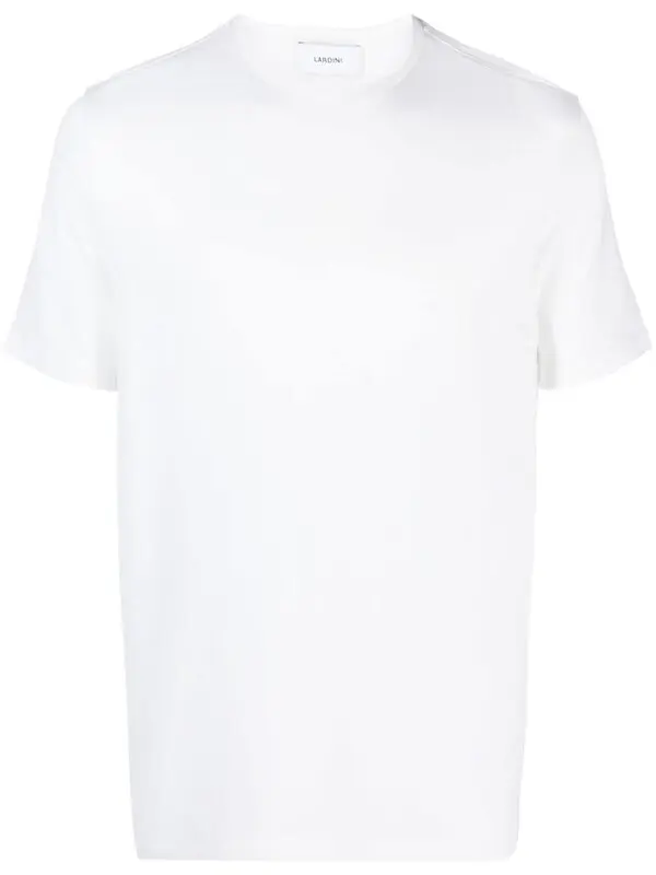 LARDINI Short-sleeved Wool T-shirt - White