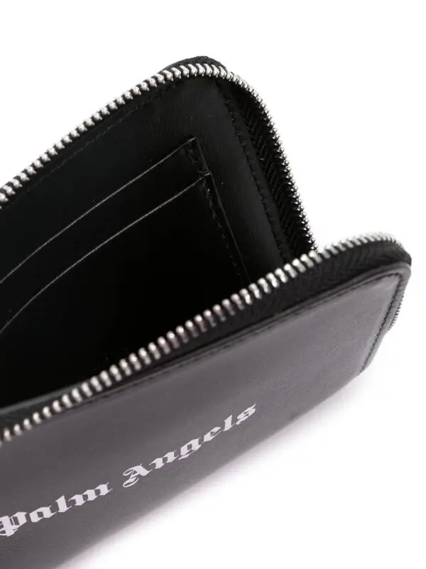 Palm Angels Logo-print Leather Cardholder