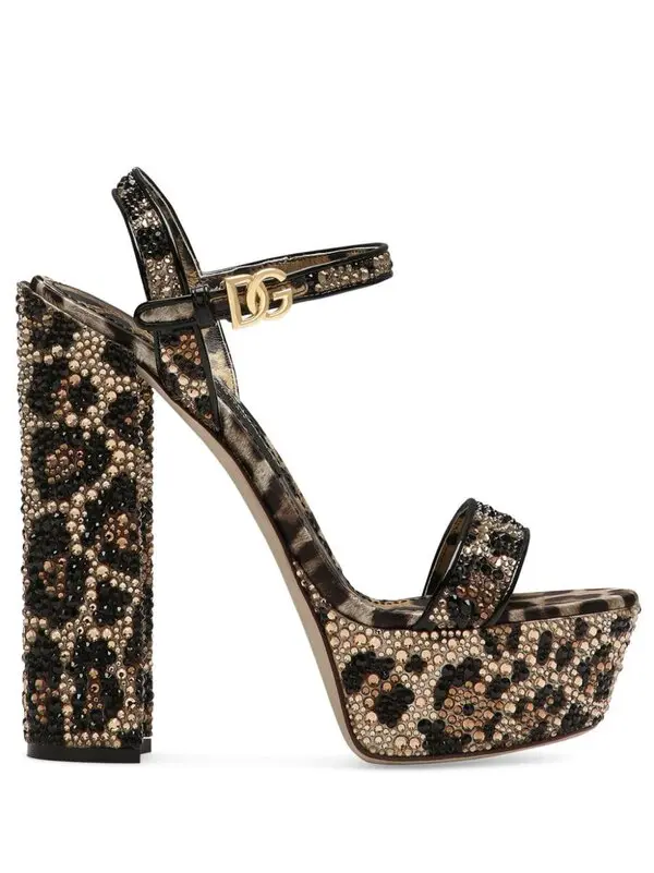 Dolce & Gabbana Leopard-print Platform Sandals