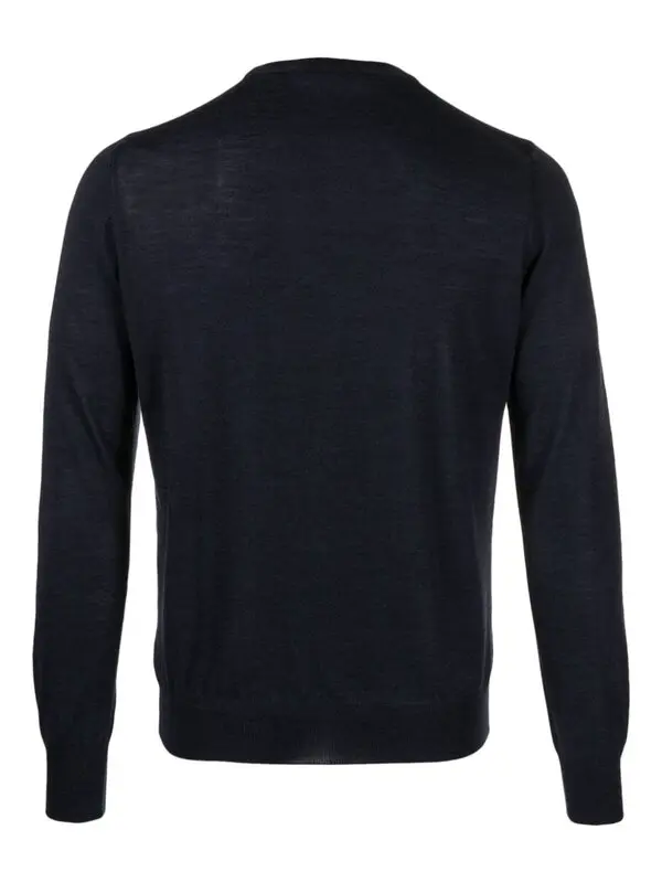FILERIA Crew-neck Long-sleeve Jumper - Blue