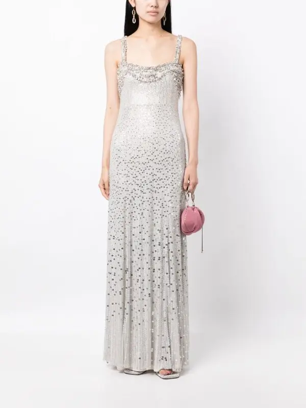 Jenny Packham Calypso Crystal-embellished Gown