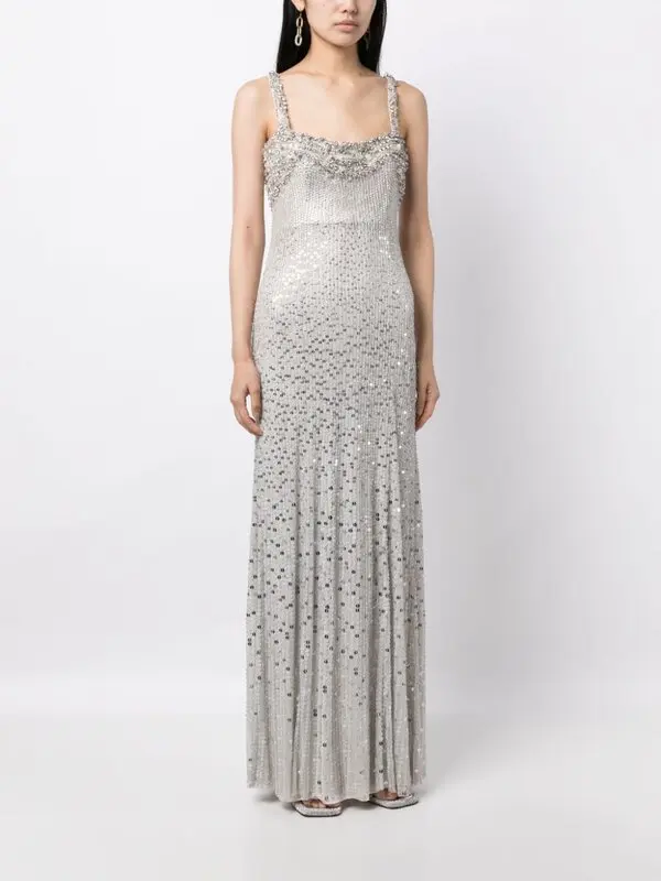 Jenny Packham Calypso Crystal-embellished Gown