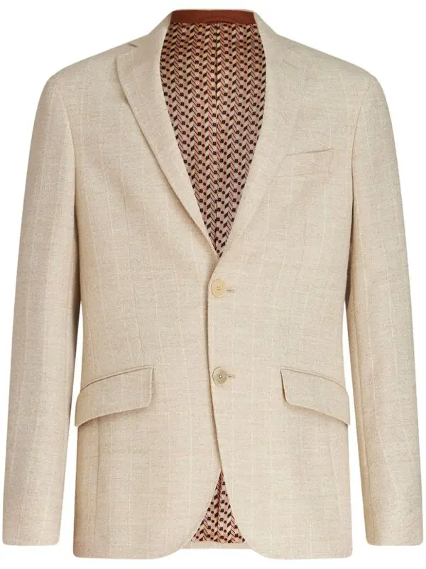 Etro Ton-sur-ton Pinstriped Blazer - Neutrals