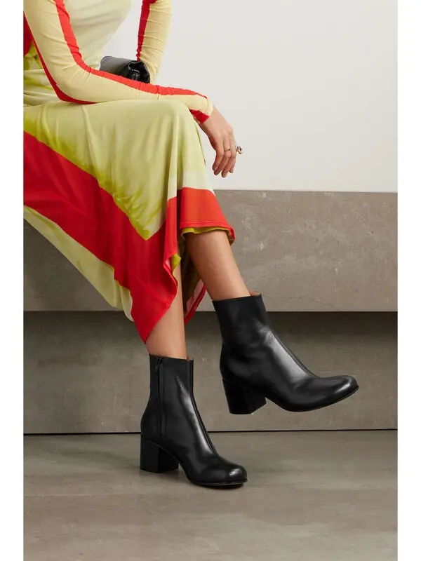Loewe Terra Leather Ankle Boots