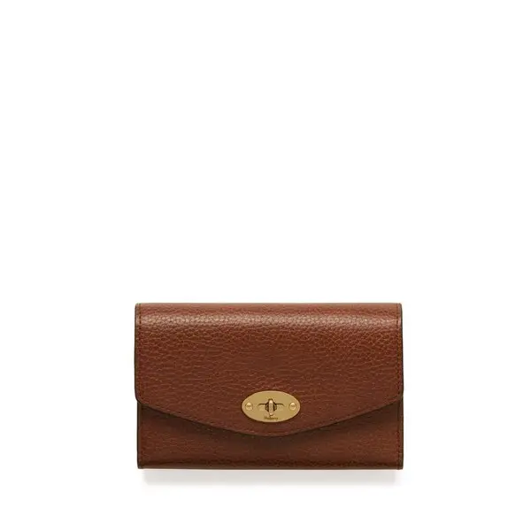 Mulberry Medium Darley Wallet - Oak Small Classic Grain
