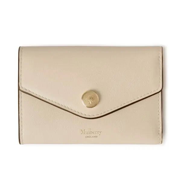 Mulberry Folded Multi-card Wallet - Eggshell Micro Classic Grain