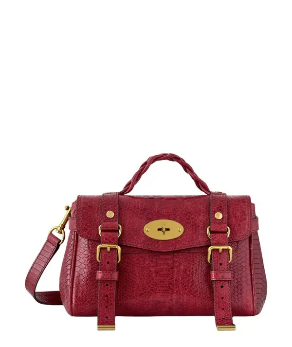 Mulberry Alexa Satchel - Apple Red