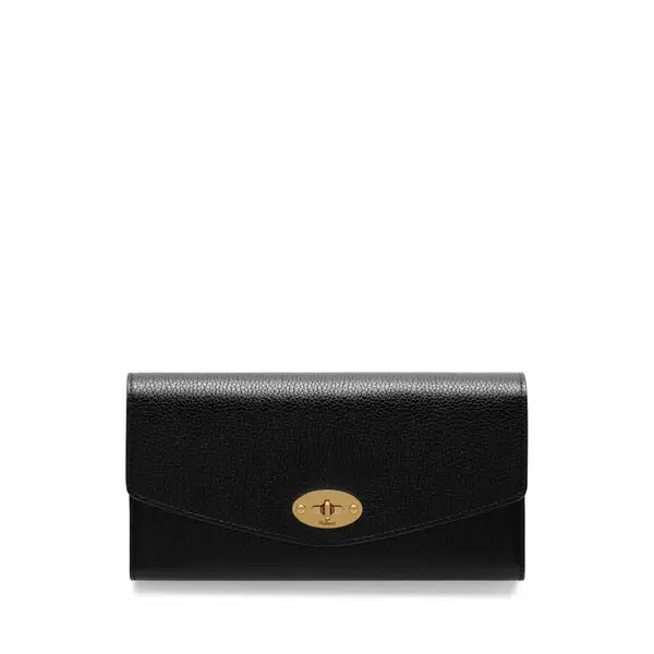 Mulberry Darley Wallet - Black Small Classic Grain