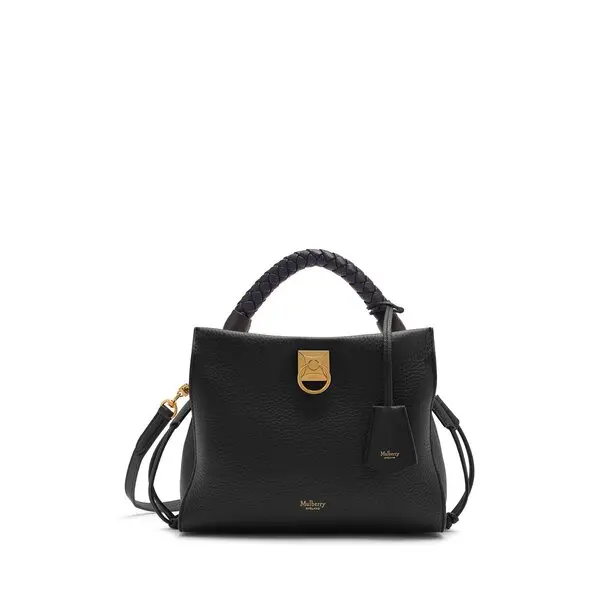 Mulberry Small Iris - Black & Midnight Heavy Grain