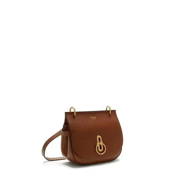 Mulberry Small Amberley Satchel - Oak Two-tone Small Classic Grain