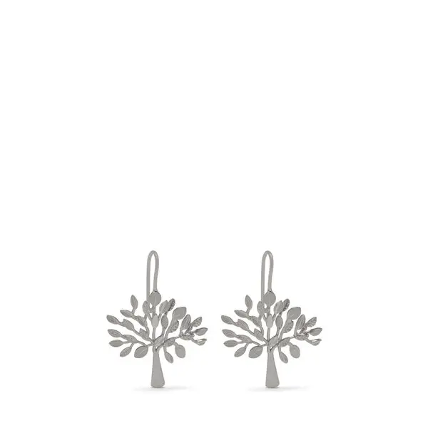 Mulberry Tree Dangle Earrings - Silver Sterling Silver