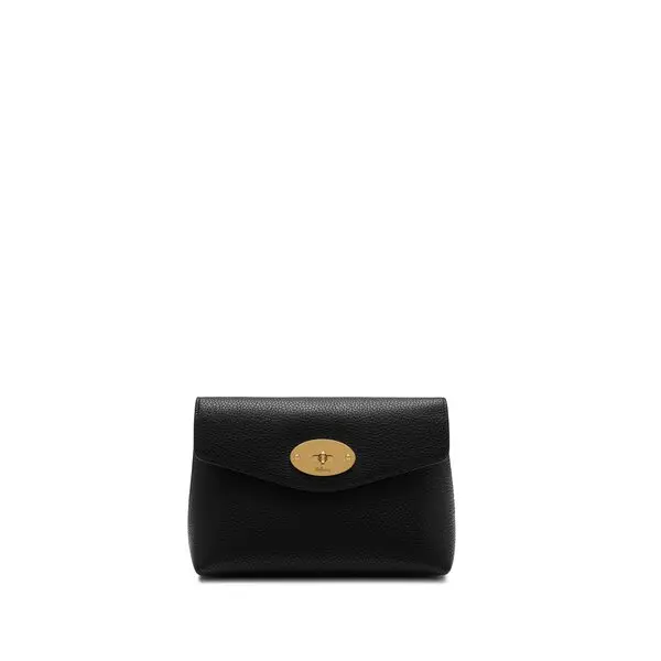 Mulberry Darley Cosmetic Pouch - Black Small Classic Grain